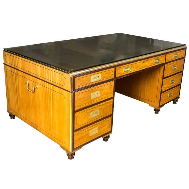 Classic Partner's Desk by Baker Knapp and Tubbs For Sale at 1stdibs
