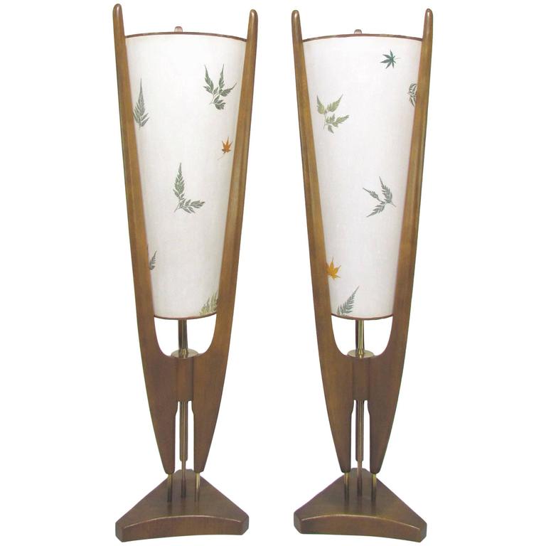 Pair of Mid-Century Table Lamps by Modeline at 1stDibs