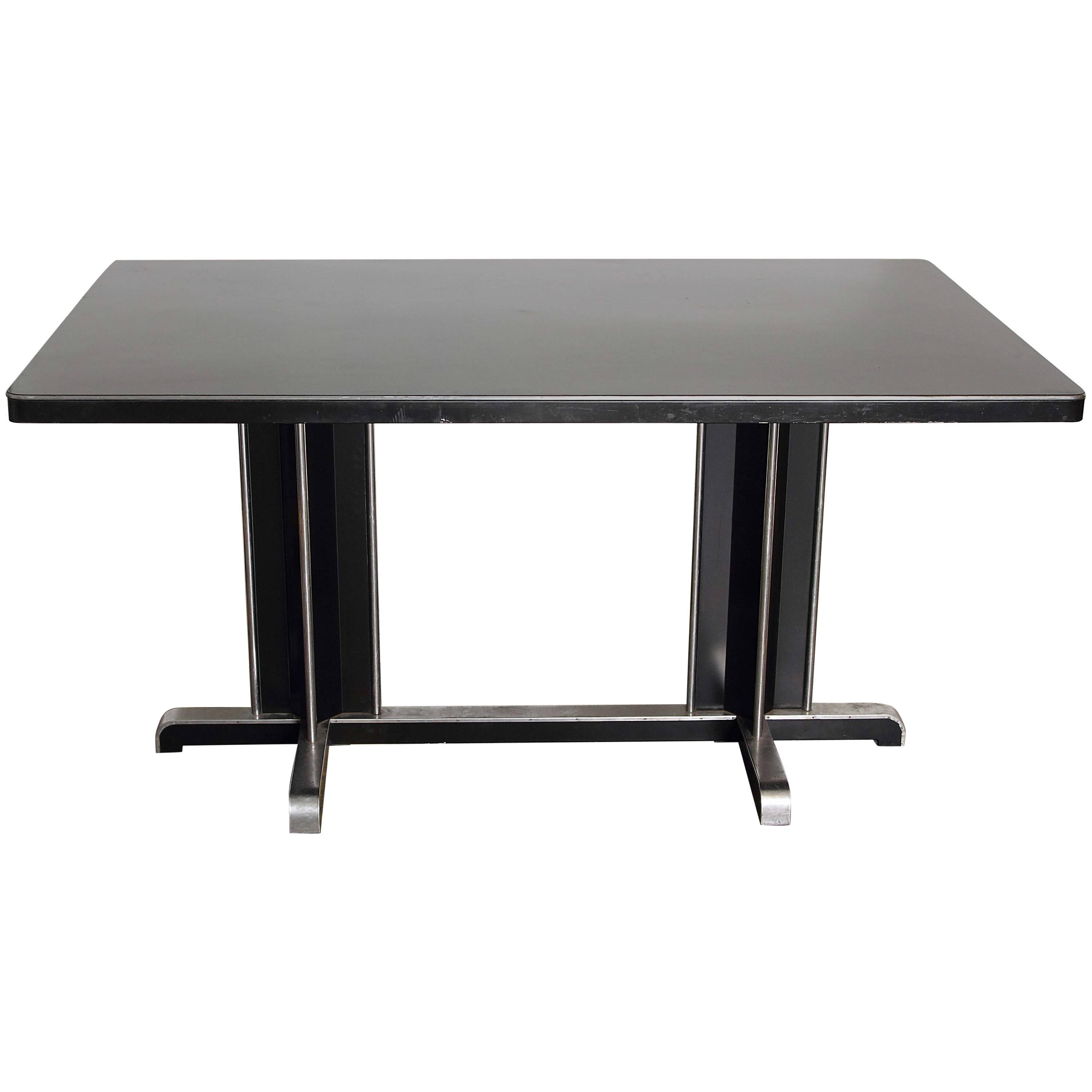 Machine Age Art Deco Gilbert Rohde Dining Table for Doehler Metal ...