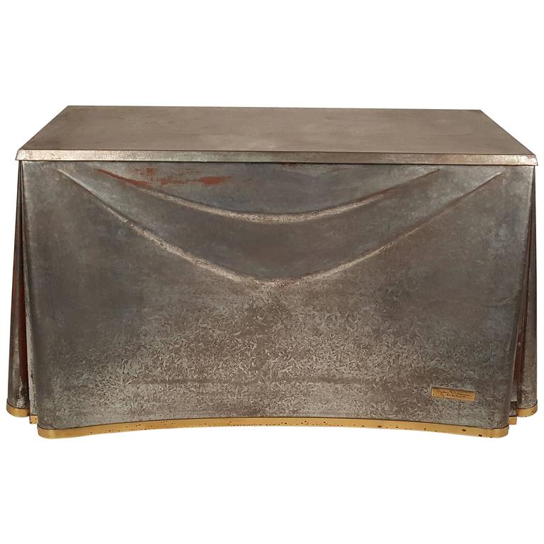 Galvanized Steel Console by John Dickinson at 1stDibs