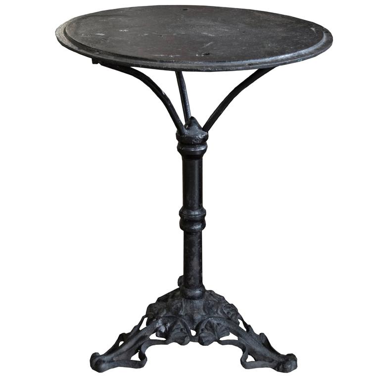 French Cast Iron Cafe Table at 1stDibs