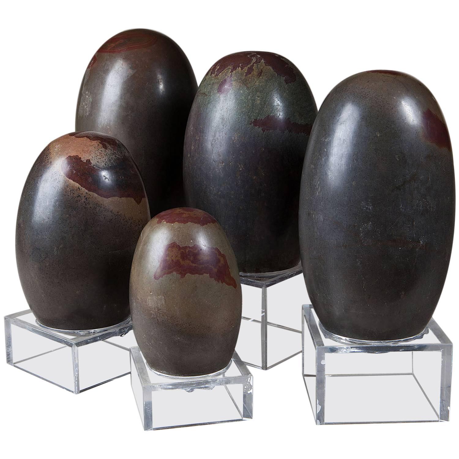 Five Large Indian Tantric Lingam Stones For Sale at 1stDibs | tantric ...