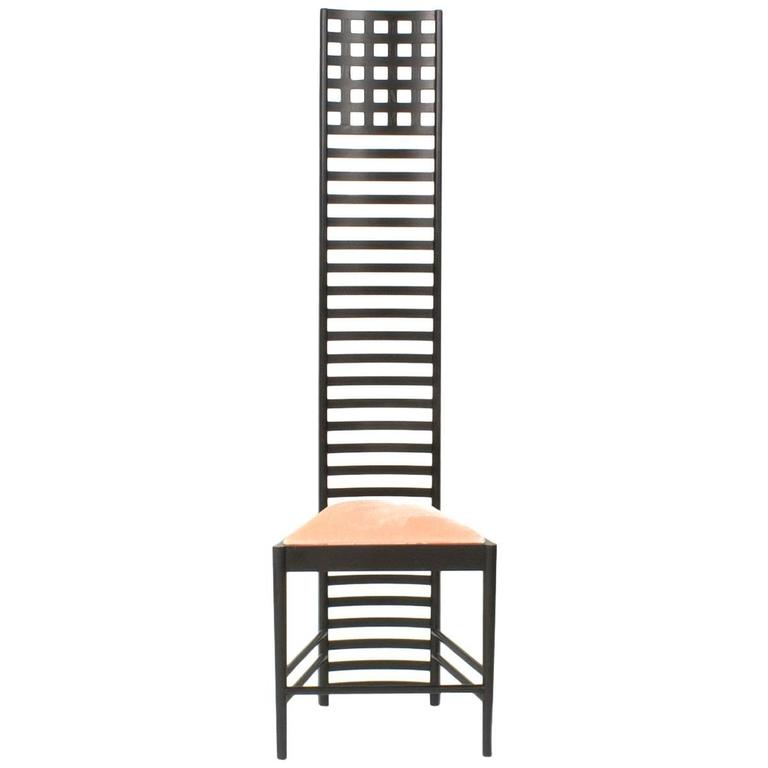 Cassina Dining High Back Hill House 1 Chair by Charles Rennie ...