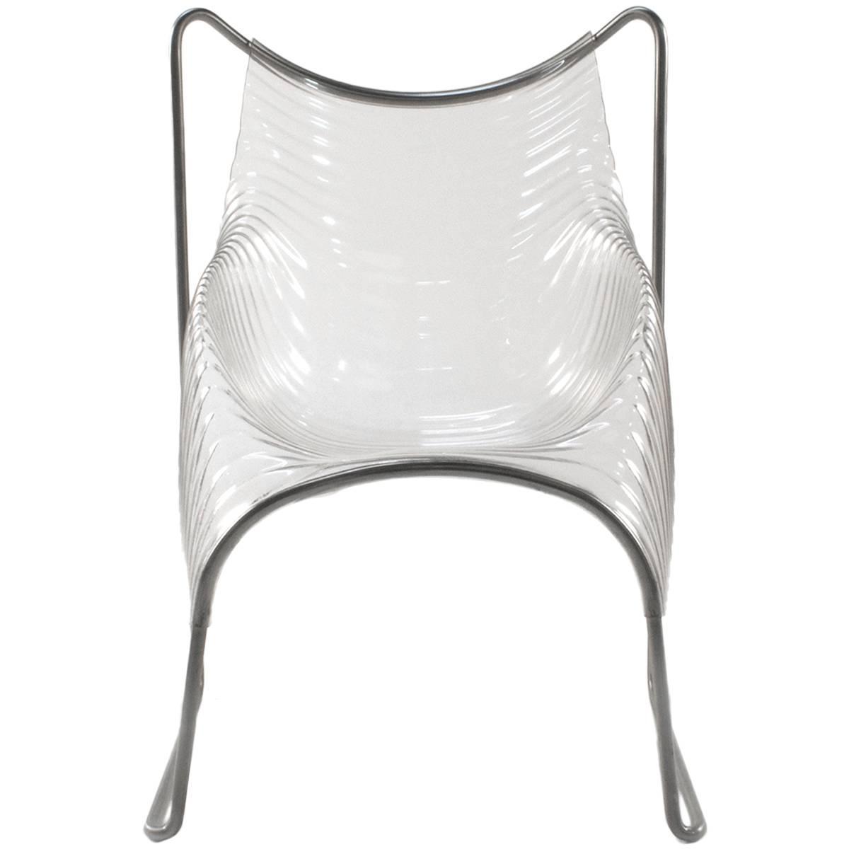 Moroso Clear Wavy Chair by Ron Arad, Italy For Sale at 1stdibs