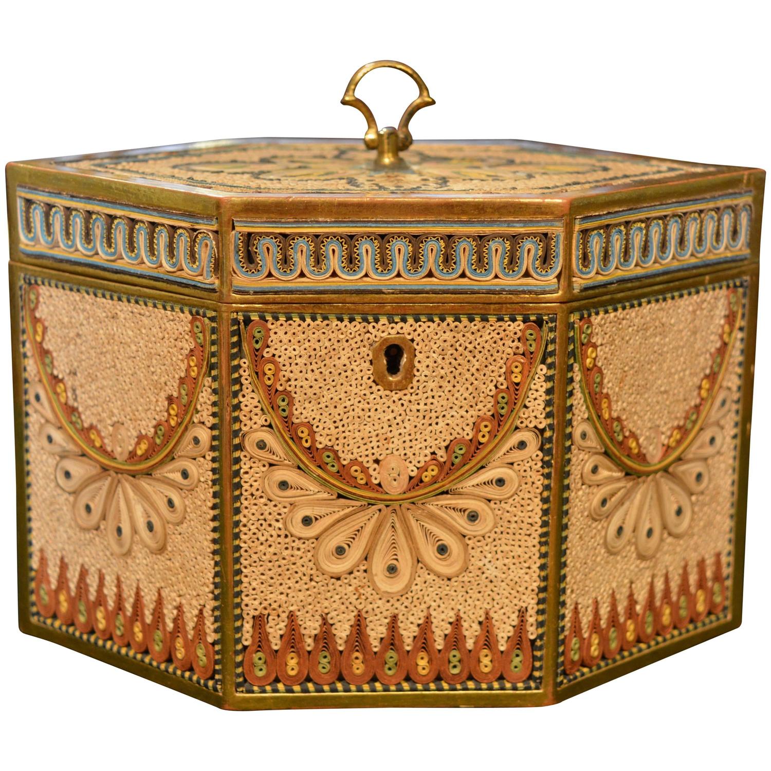 Late 18th Century Rolled Paper Tea Caddy at 1stdibs