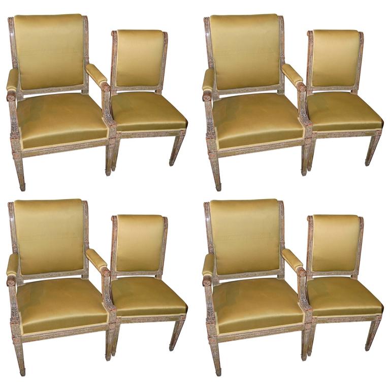 Set of Eight Period Consulate Chairs For Sale at 1stDibs