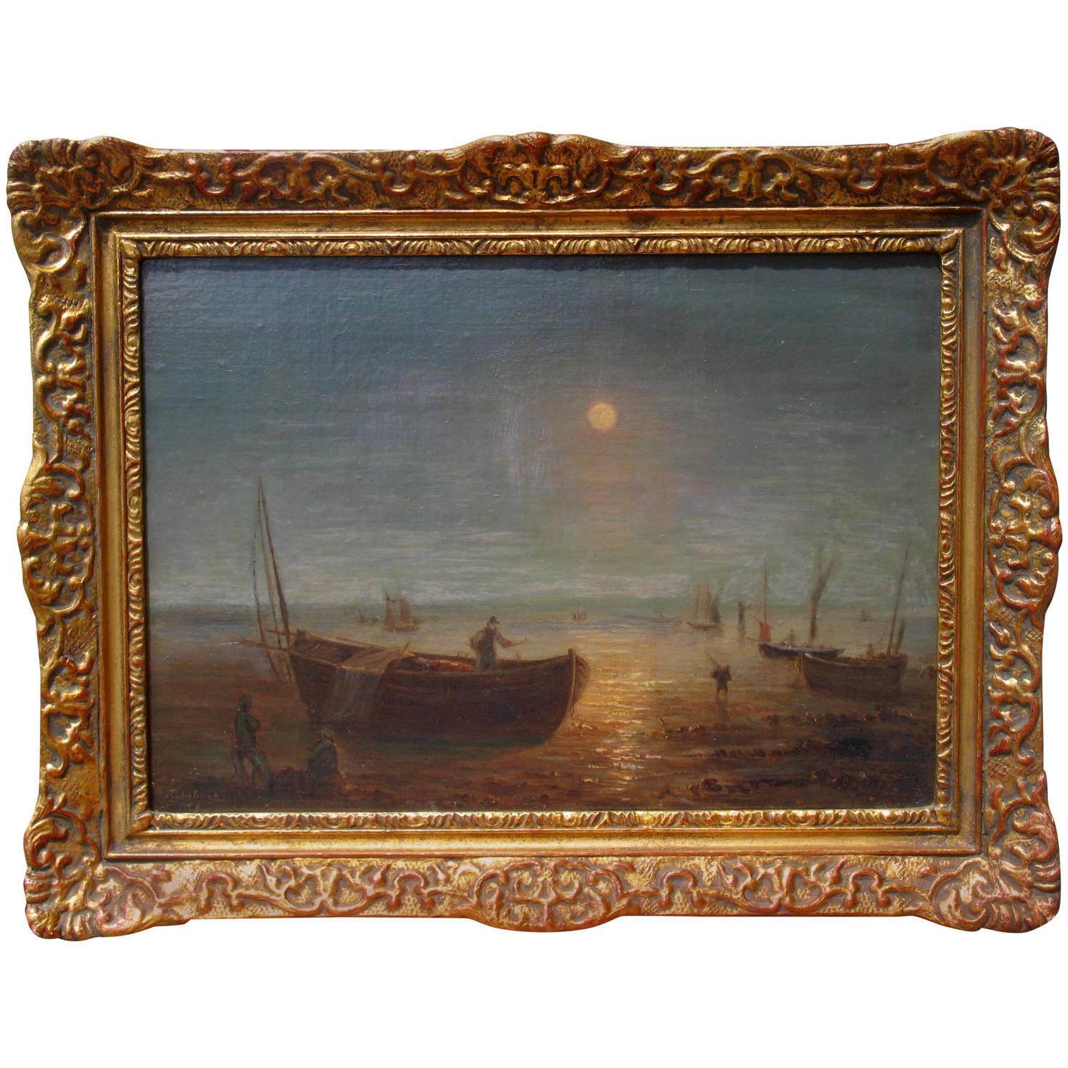 Painting by Jean Ernest Aubert 'Born 1824 Paris' For Sale at 1stdibs