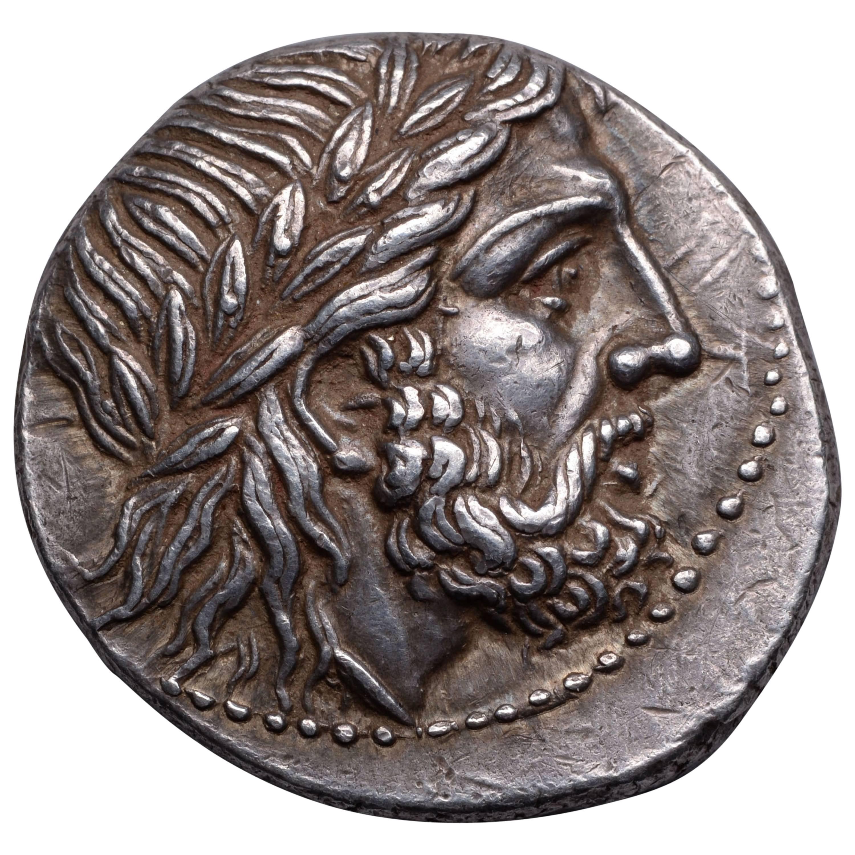 Ancient Greek Silver Tetradrachm Coin of King Philip II, 323 BC at 1stDibs