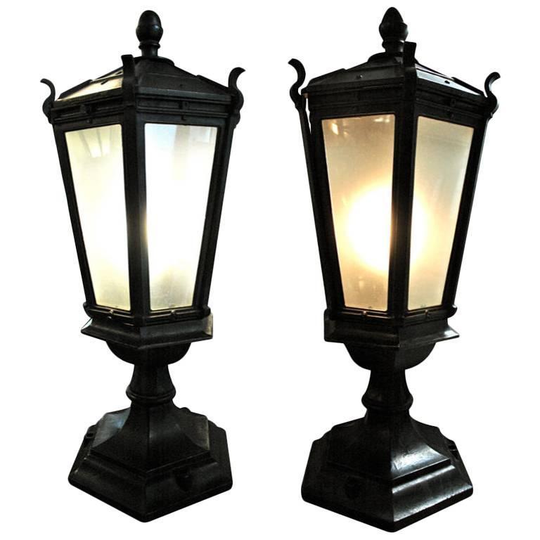 Cast Iron Pier Table Lamps at 1stDibs