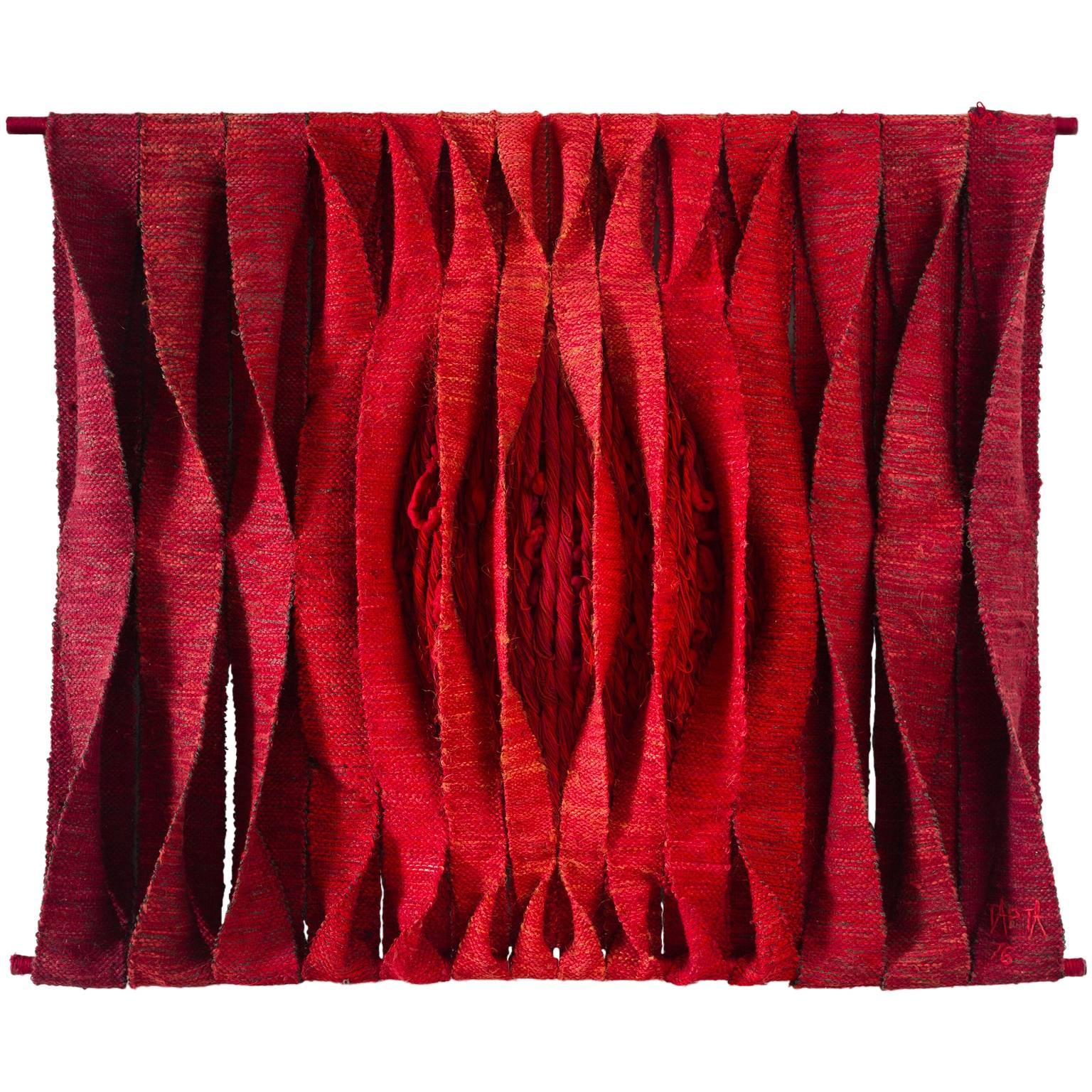 Maria Tapta Large Textile Wall Sculpture For Sale at 1stDibs | tapta fabric