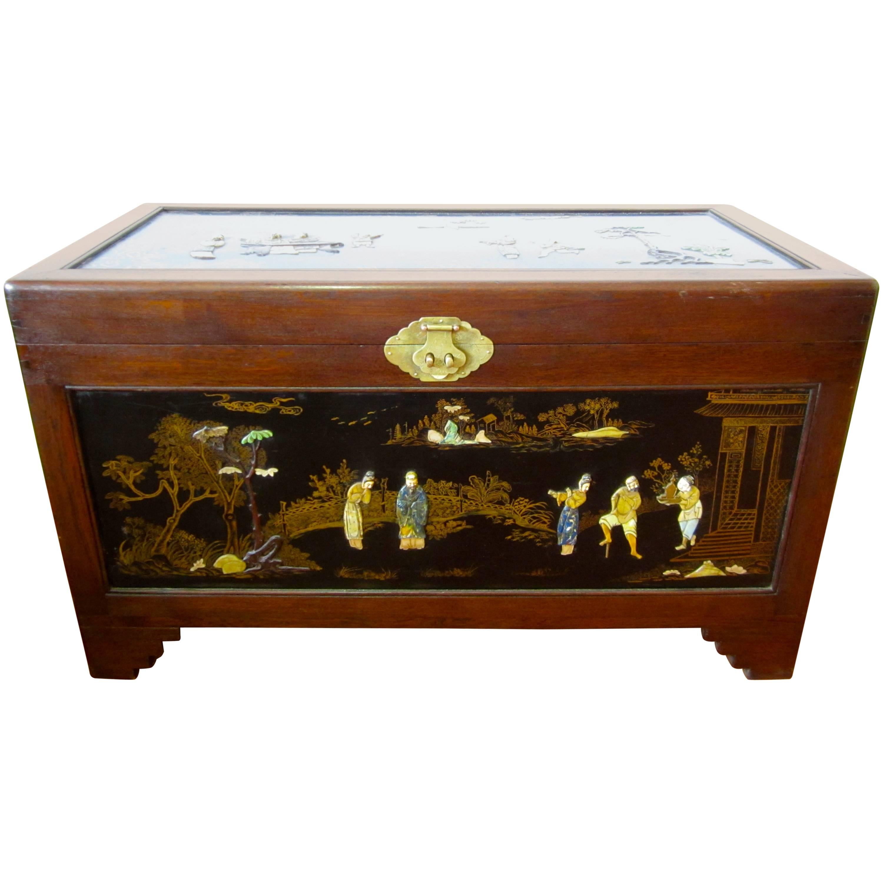 Chinese Camphor Wood Chest For Sale at 1stDibs