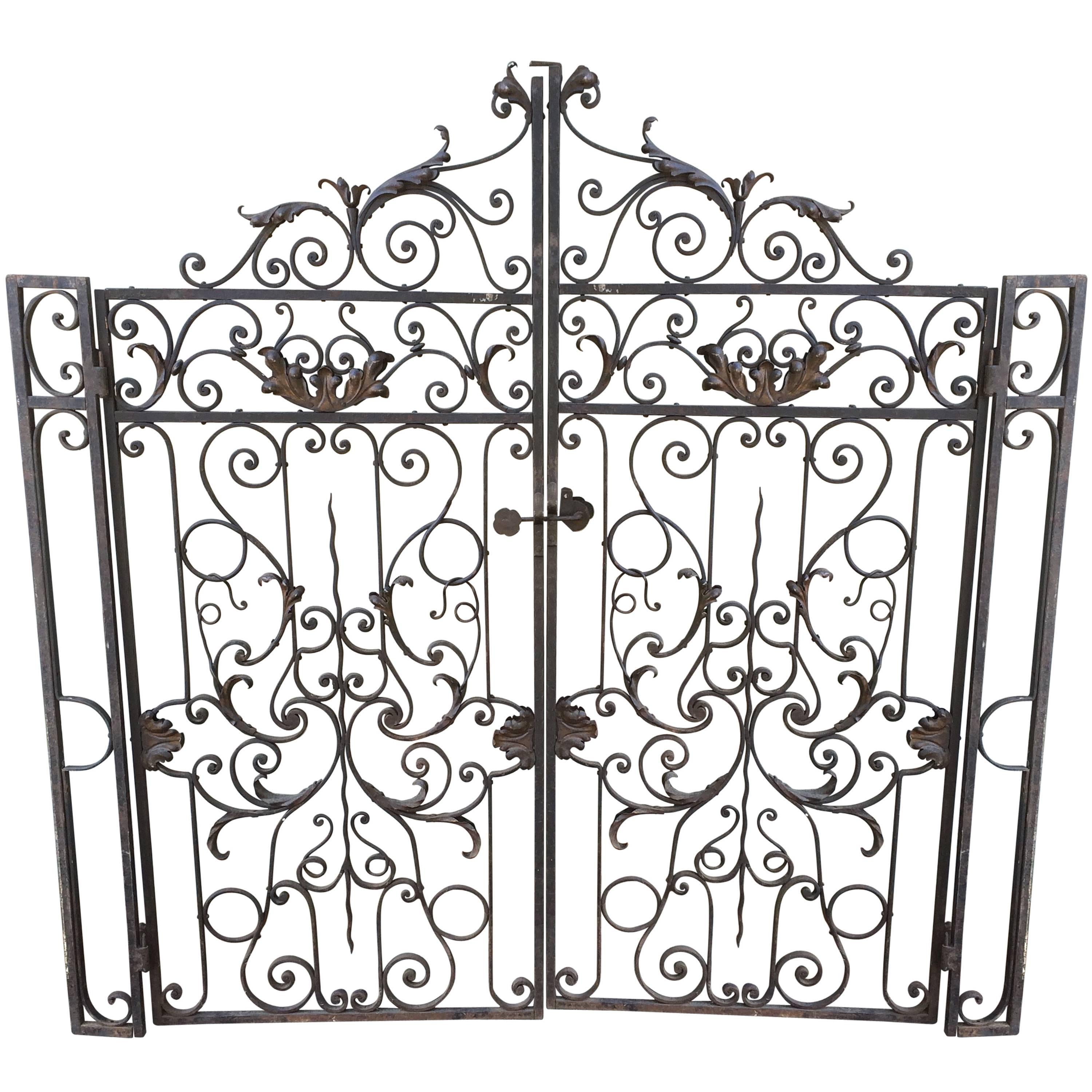 Ornate 19th Century Wrought Iron Garden Gate at 1stDibs | ornate garden ...
