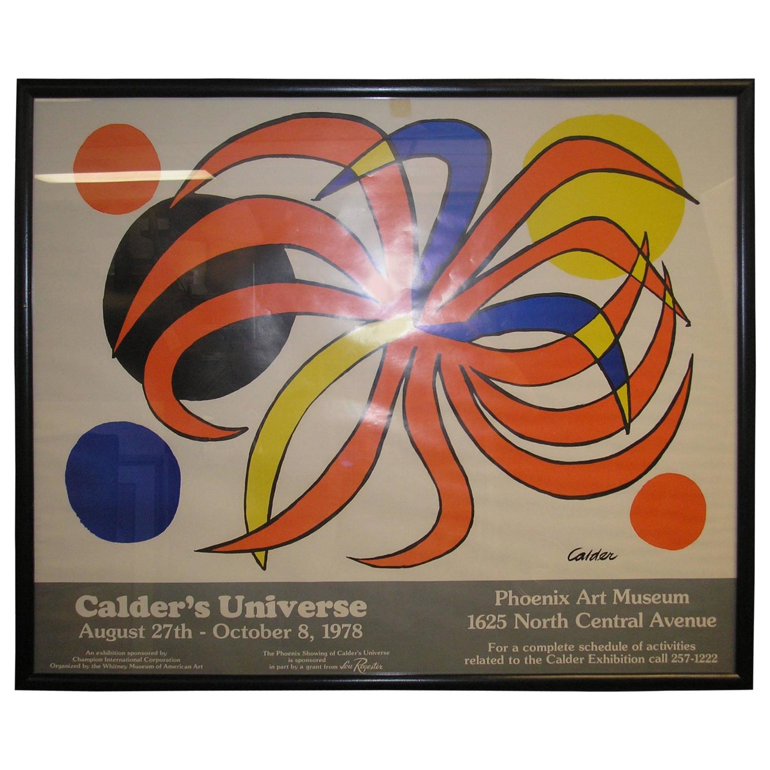 Alexander Calder Exhibition Poster Phoenix, 1978 at 1stdibs
