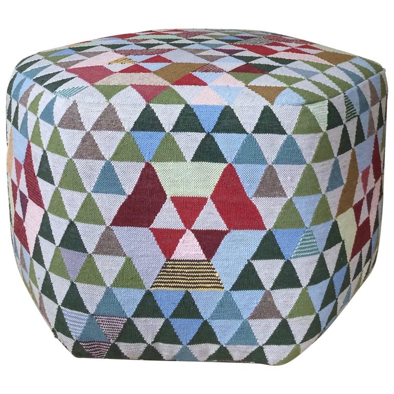'Triangles' Pouf by Bertjan Pot for Golran - Modern Kelim Technique For ...