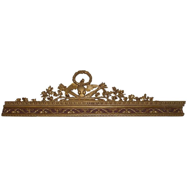 Early 19th Century Italian Gilded Frieze For Sale at 1stDibs