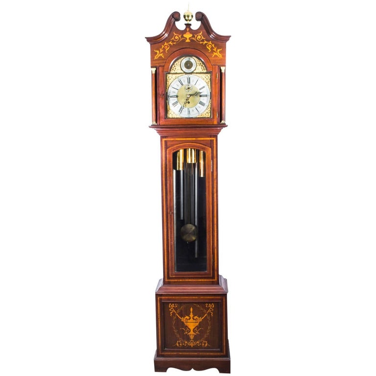 Antique Late Victorian English 5 Tube Musical Longcase Clock 19th ...