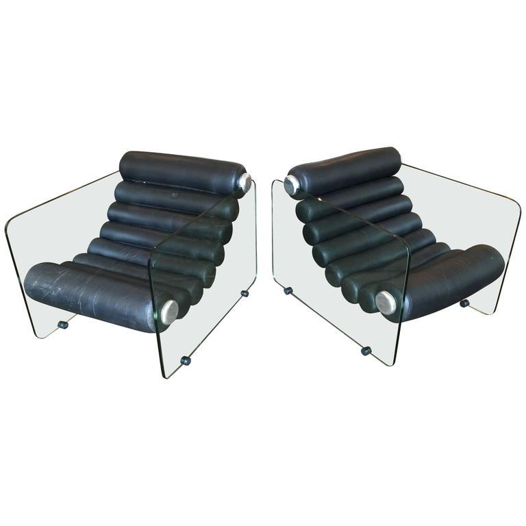 Fabio Lenci Pair of "Hyaline" Chairs at 1stDibs
