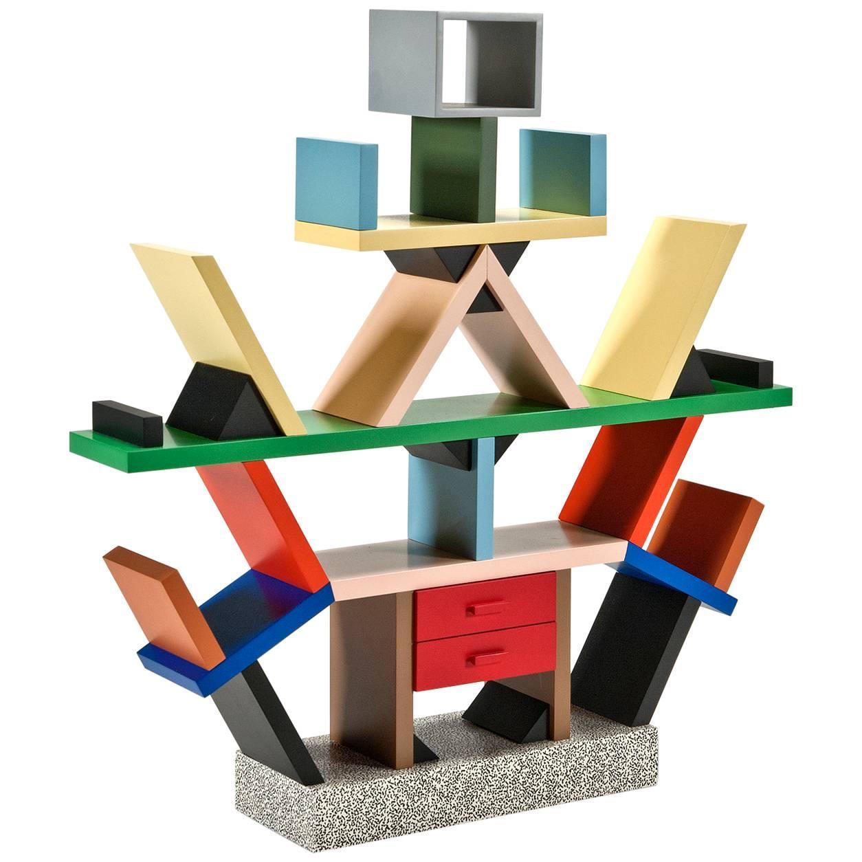 Carlton Bookcase '1:4 Scale Miniature' by Ettore Sottsass for Memphis ...