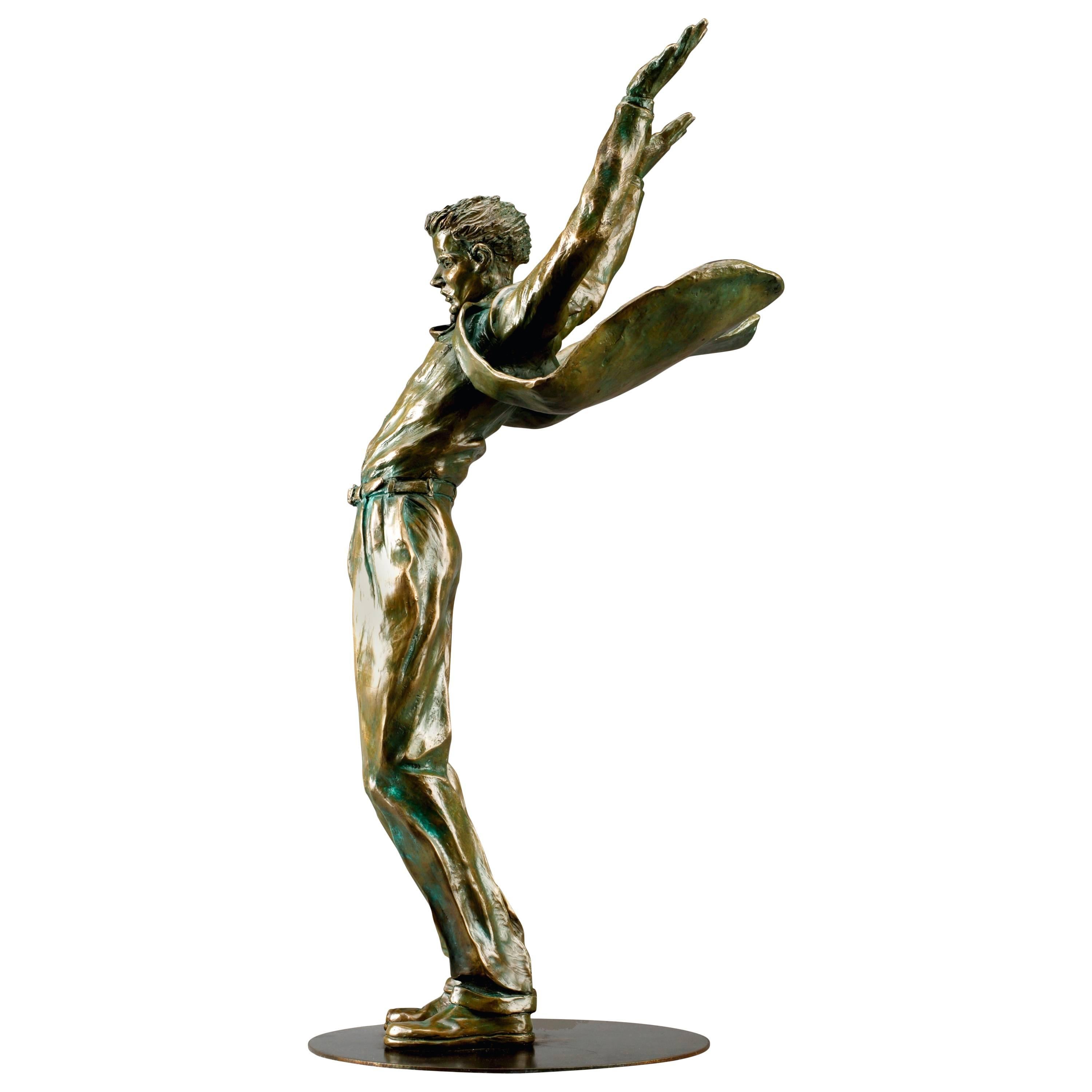 Hanging Ten, a Bronze Sculpture by Jim Rennert For Sale at 1stDibs