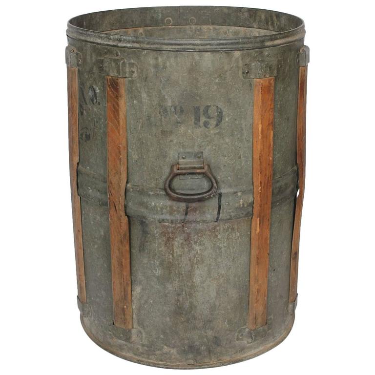 Antique Rustic Metal Bucket at 1stDibs