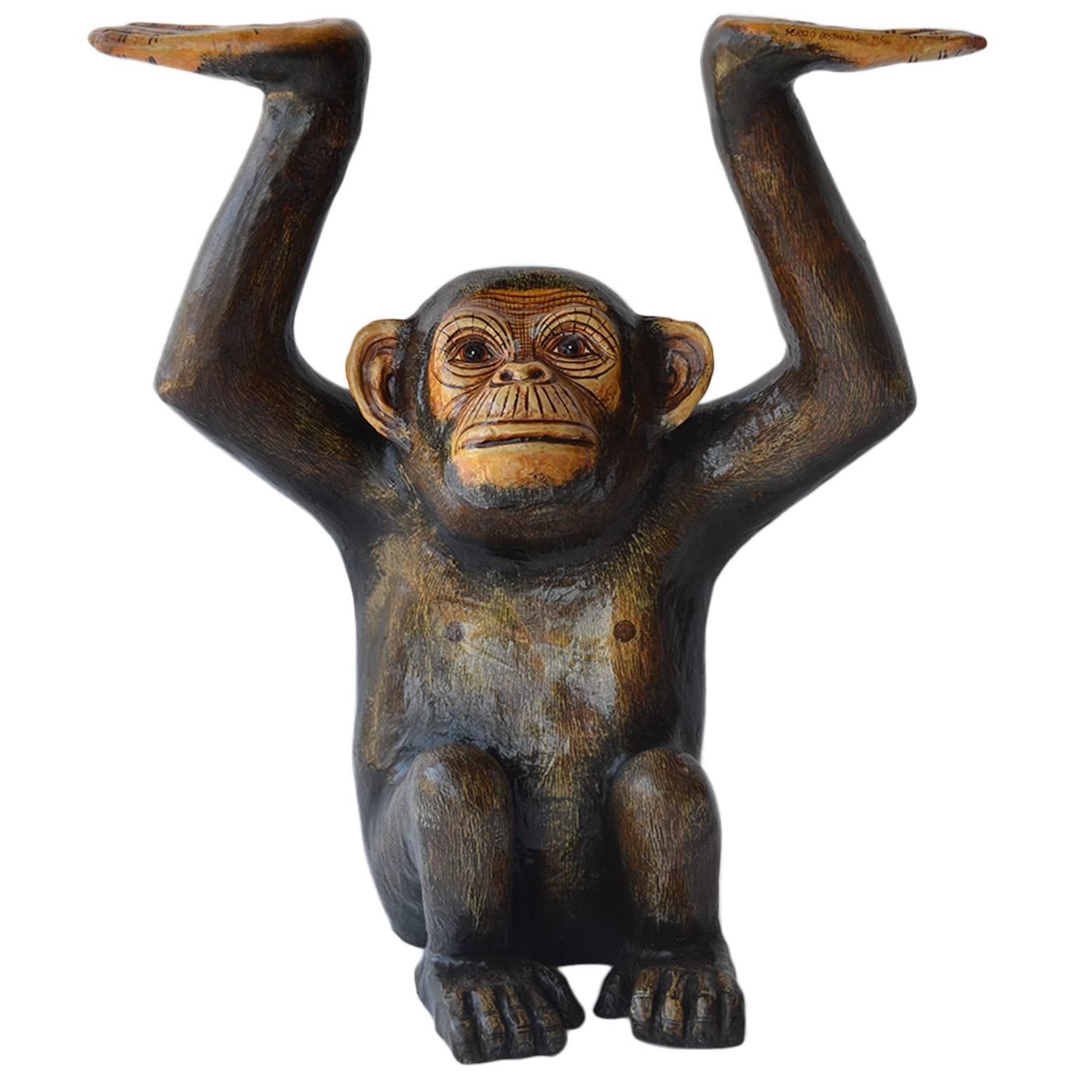 PAPIER MACHE MONKEYS BY SERGIO BUSTAMANTE at 1stDibs