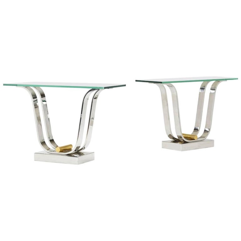 Karl Springer Console Dining Table Authenticated For Sale at 1stDibs