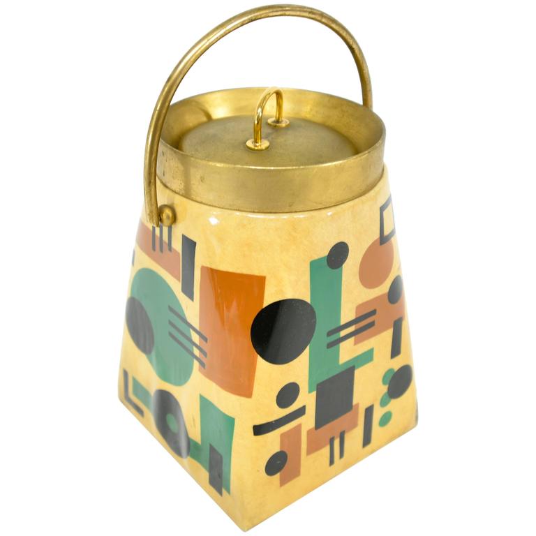 Goatskin Ice Bucket For Sale at 1stDibs