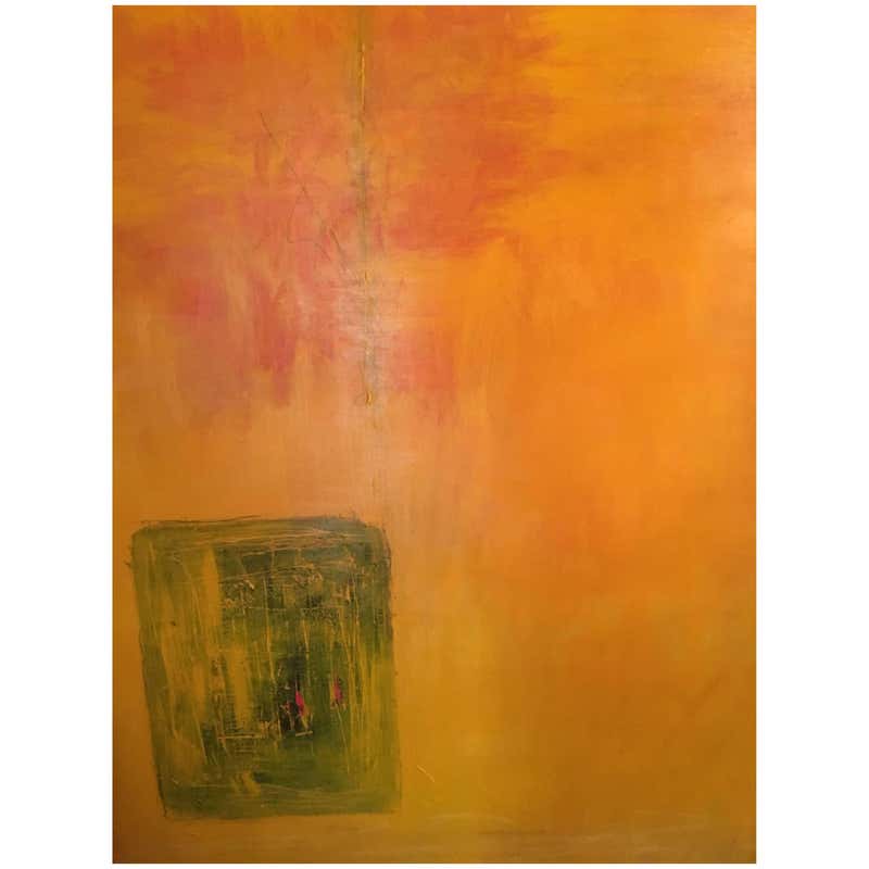 Large Abstract Acrylic Painting Signed "R.H. Hoffman 1982" For Sale at ...