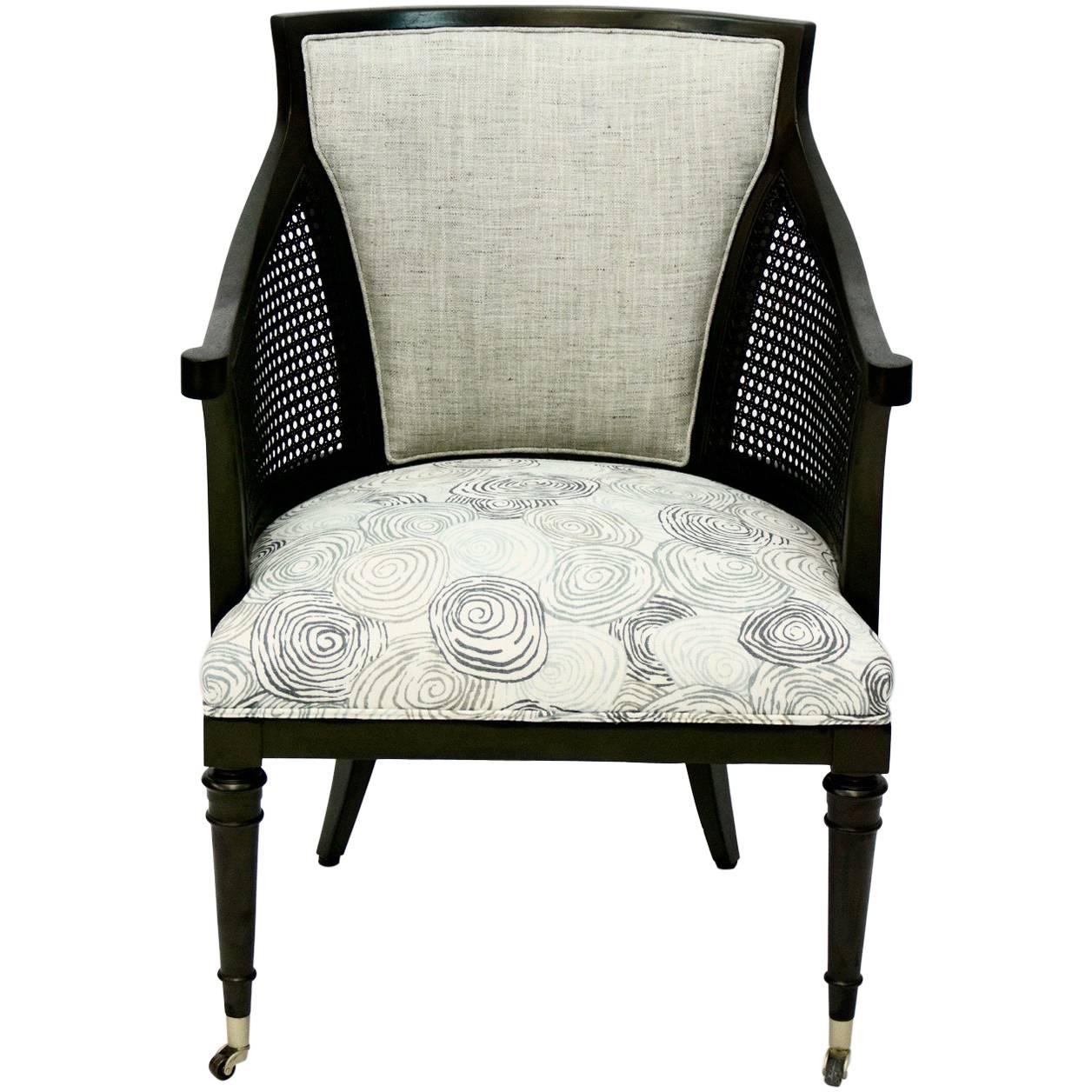 Italian Mid-Century Wooden and Green Velvet Armchair with Sculptural ...