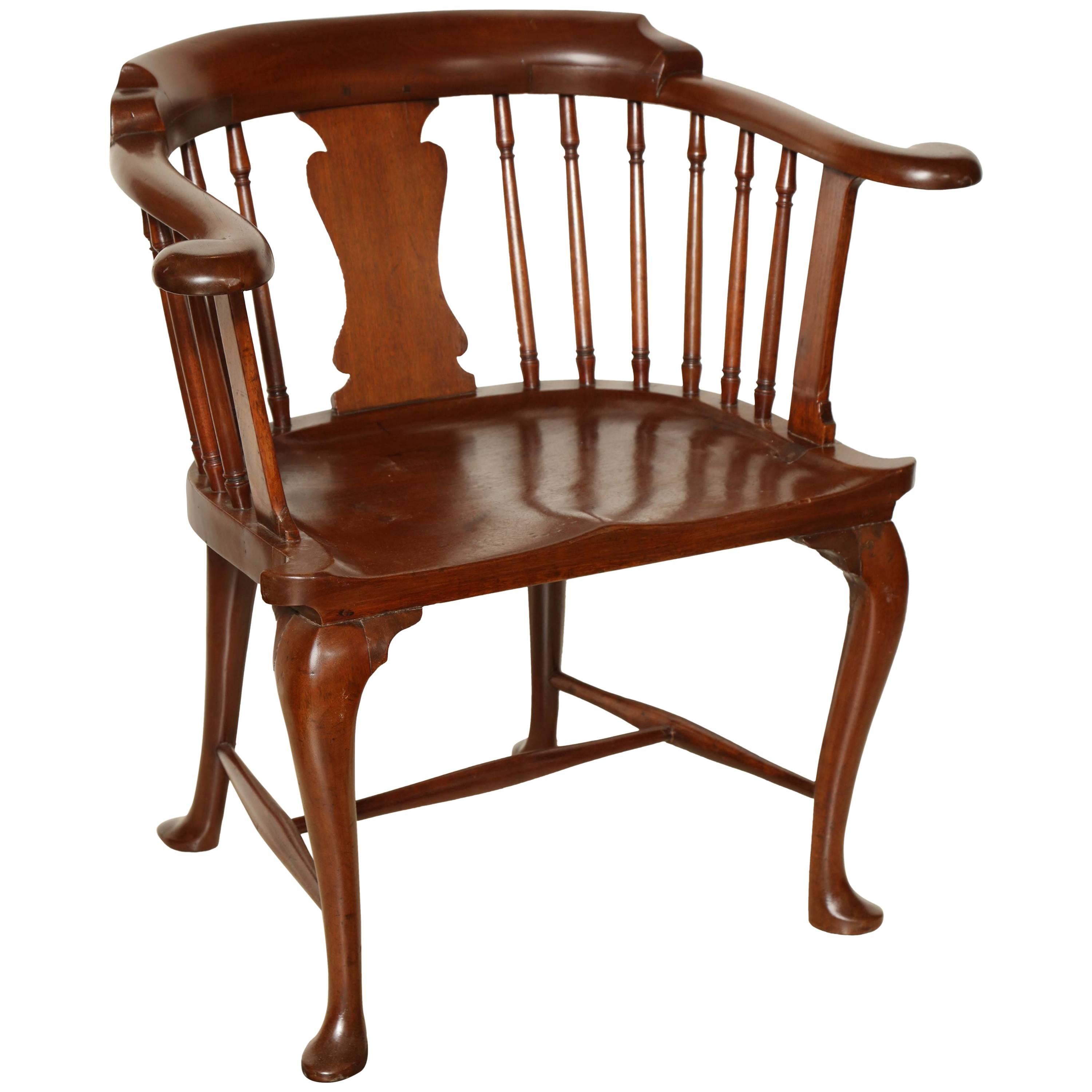 Rare Mahogany Captain's Chair at 1stDibs | captains chair, mahogany ...