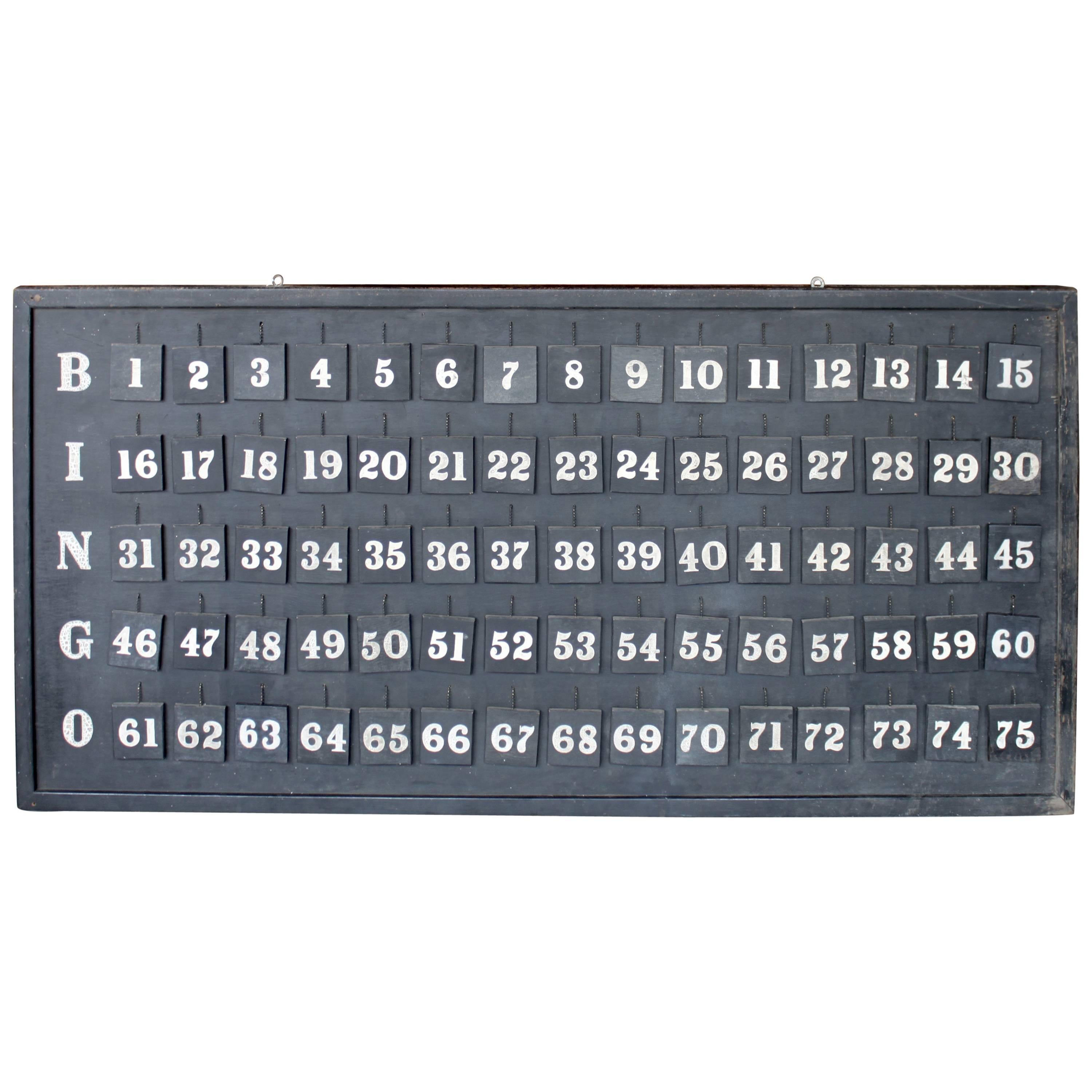 Full-Sized Vintage Bingo Hall Bingo Board at 1stDibs | vintage bingo ...