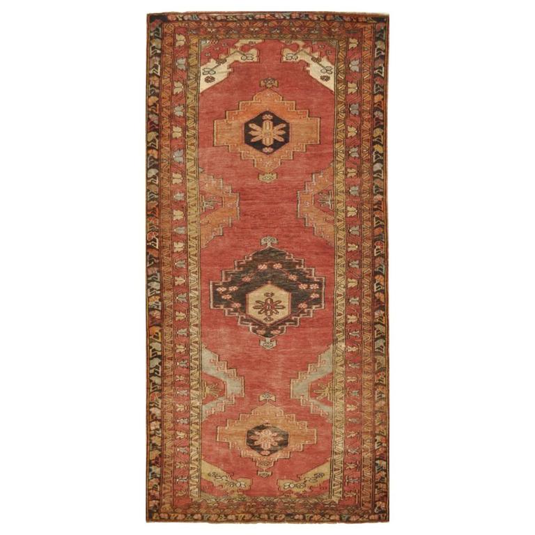 Vintage Wide Runner Rug For Sale at 1stdibs