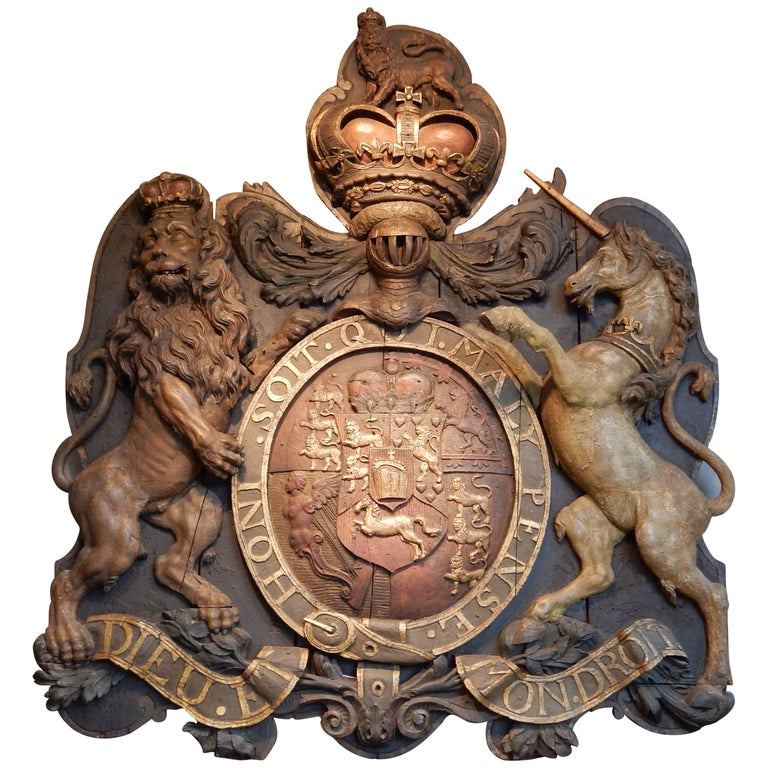Stunning Coat of Arms of George III at 1stDibs