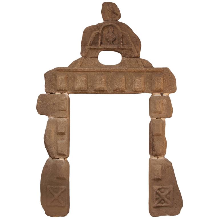 Monumental Knights Templar Commanderie Gate, Carved Granite Stone, 12th ...