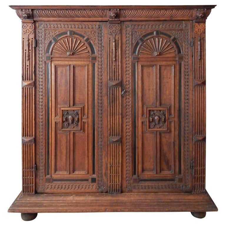 Flemish Oak Cupboard at 1stDibs