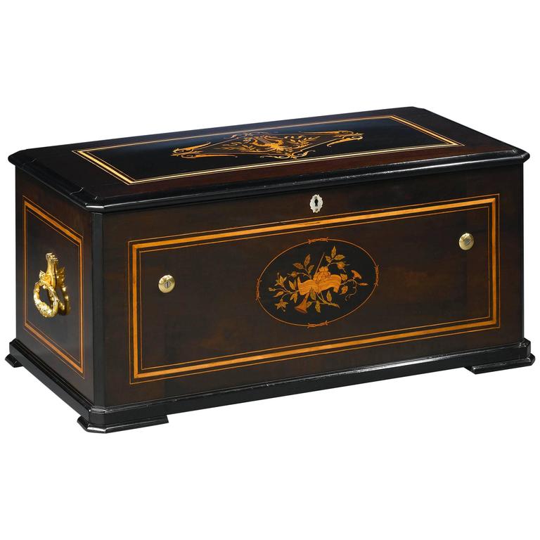 Mandolin Singing Bird Automaton Music Box For Sale at 1stdibs