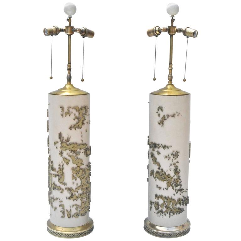 Epic Wallpaper Roller Lamps at 1stDibs