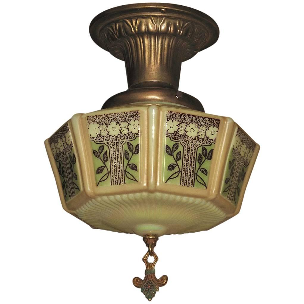 Late 1920s Gill Glass Co. Shade at 1stDibs | gill glass and fixture company