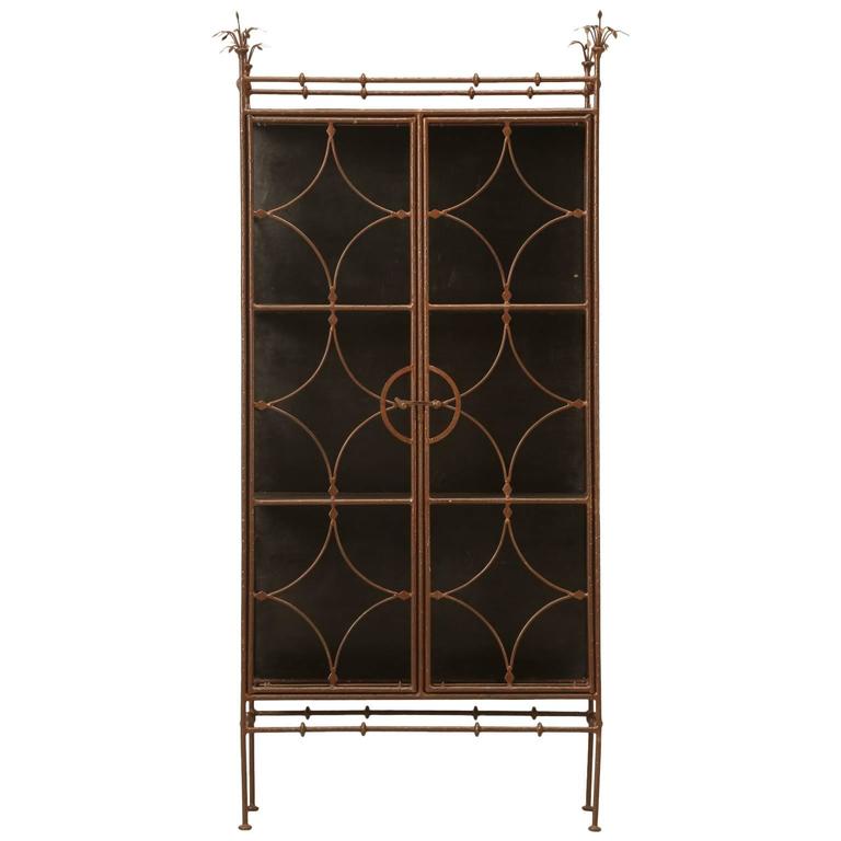 French Metal Bookcase at 1stDibs