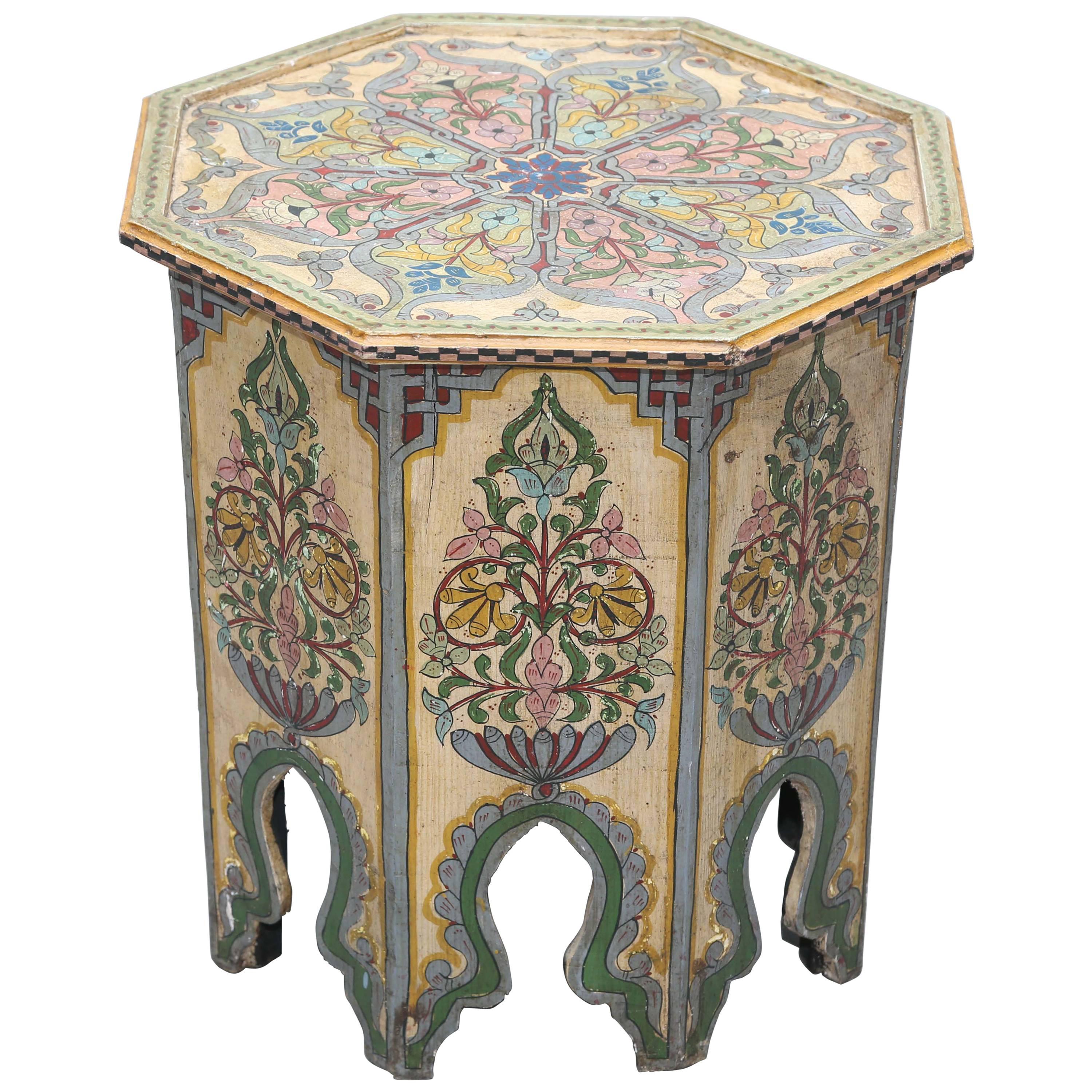 Hand-Painted Anglo-Indian Side Table at 1stDibs | indian side tables ...