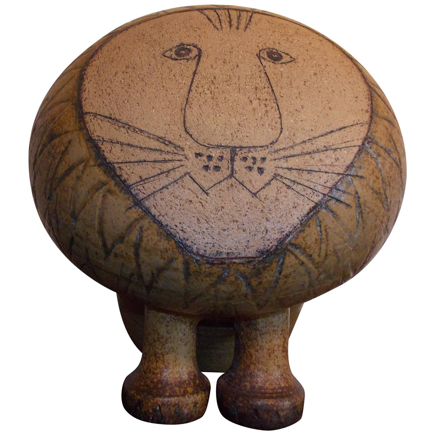 Lisa Larson Large Ceramic Lion Gustavsberg, Sweden at 1stdibs