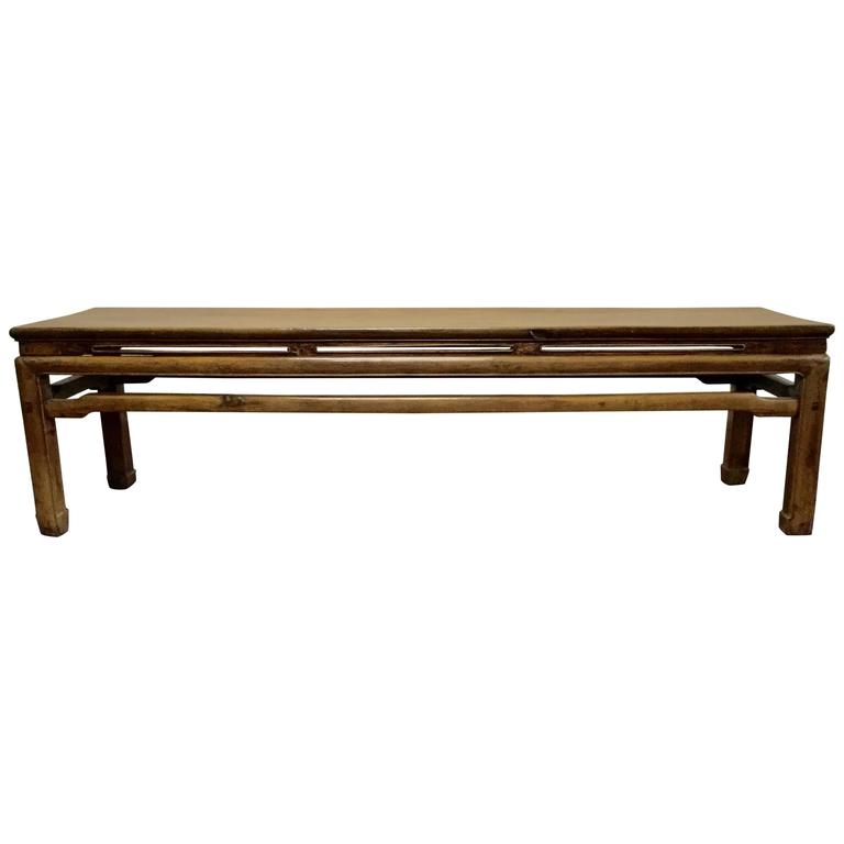 Elegant 19th Century Chinese Bench in the Ming Style at 1stDibs