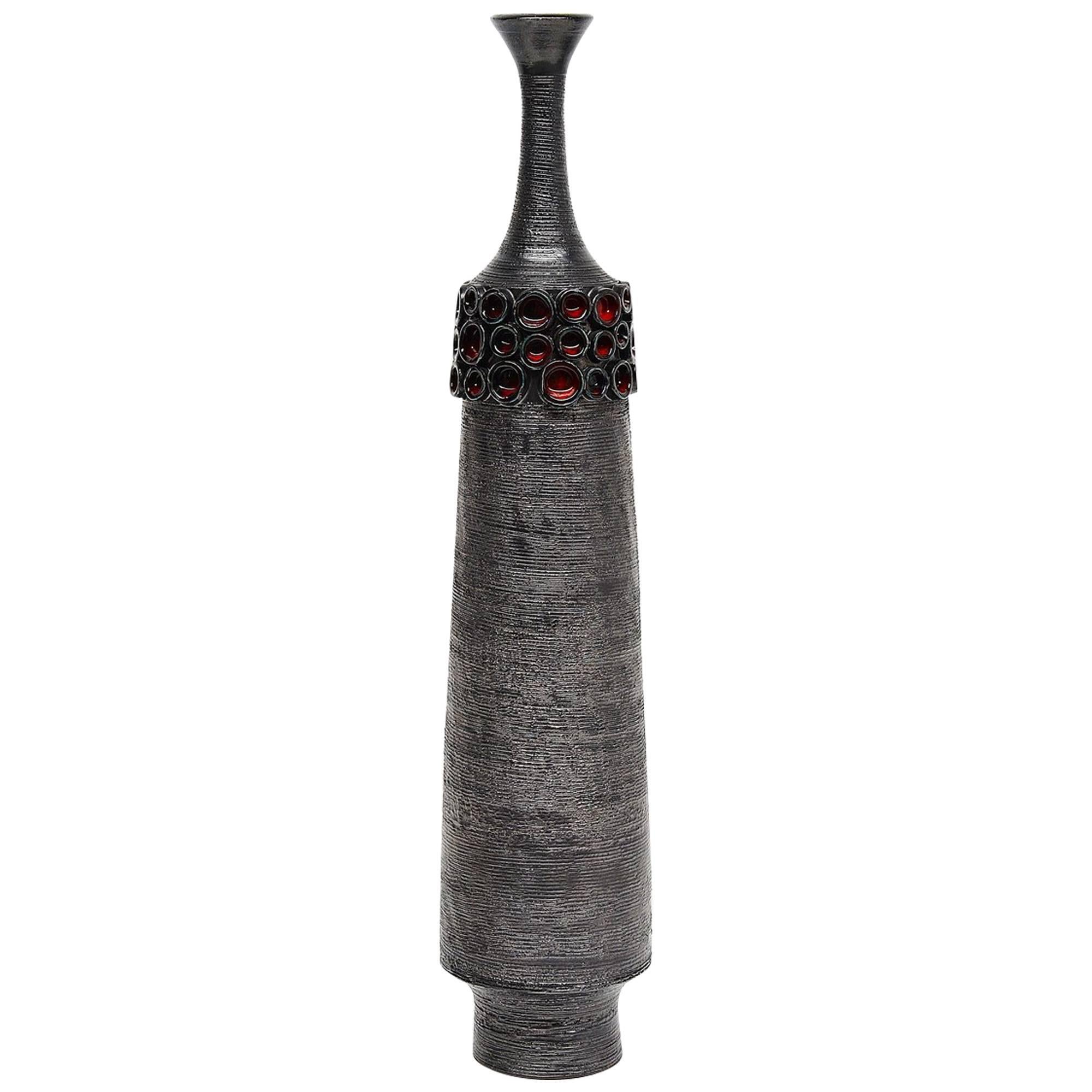 Perignem Large Ceramic Vase, Belgium, 1970 at 1stDibs