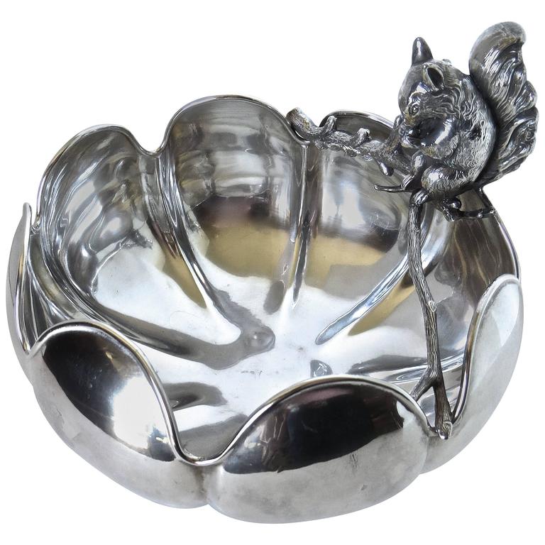 19th Century Squirrel Nut Bowl, circa 1910 at 1stDibs | silver nut bowl ...