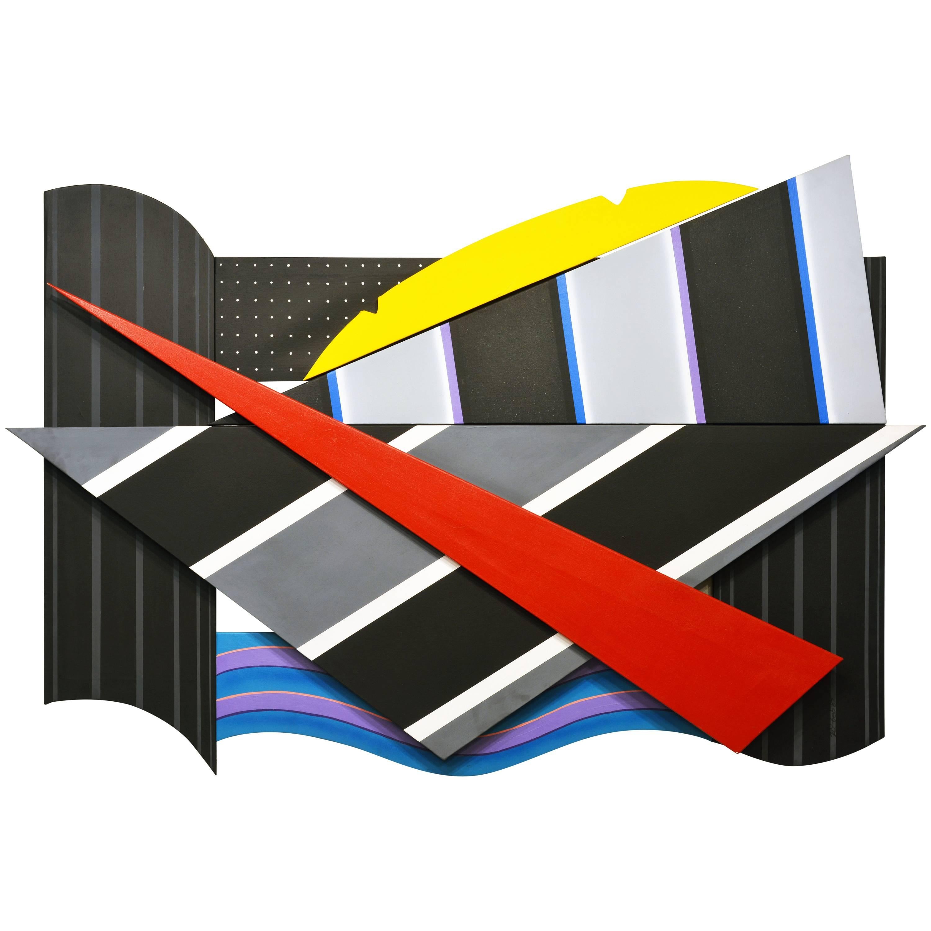 Huge Three Dimensional Abstract Composition by Neil Loeb, American at ...