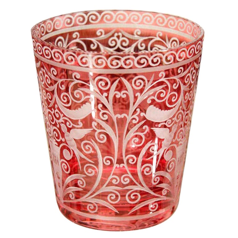 Ice Bucket, Red Crystal, Baroque Style, Czech Republic, in Stock ...