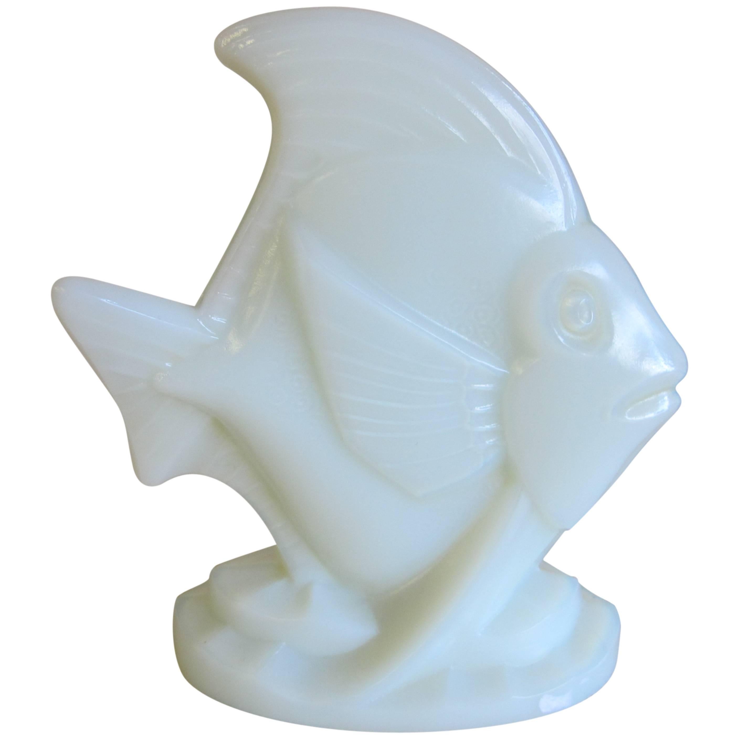 Opalising, Pressed Glass Fish by Marius-Ernest Sabino, 1920-1930 For ...