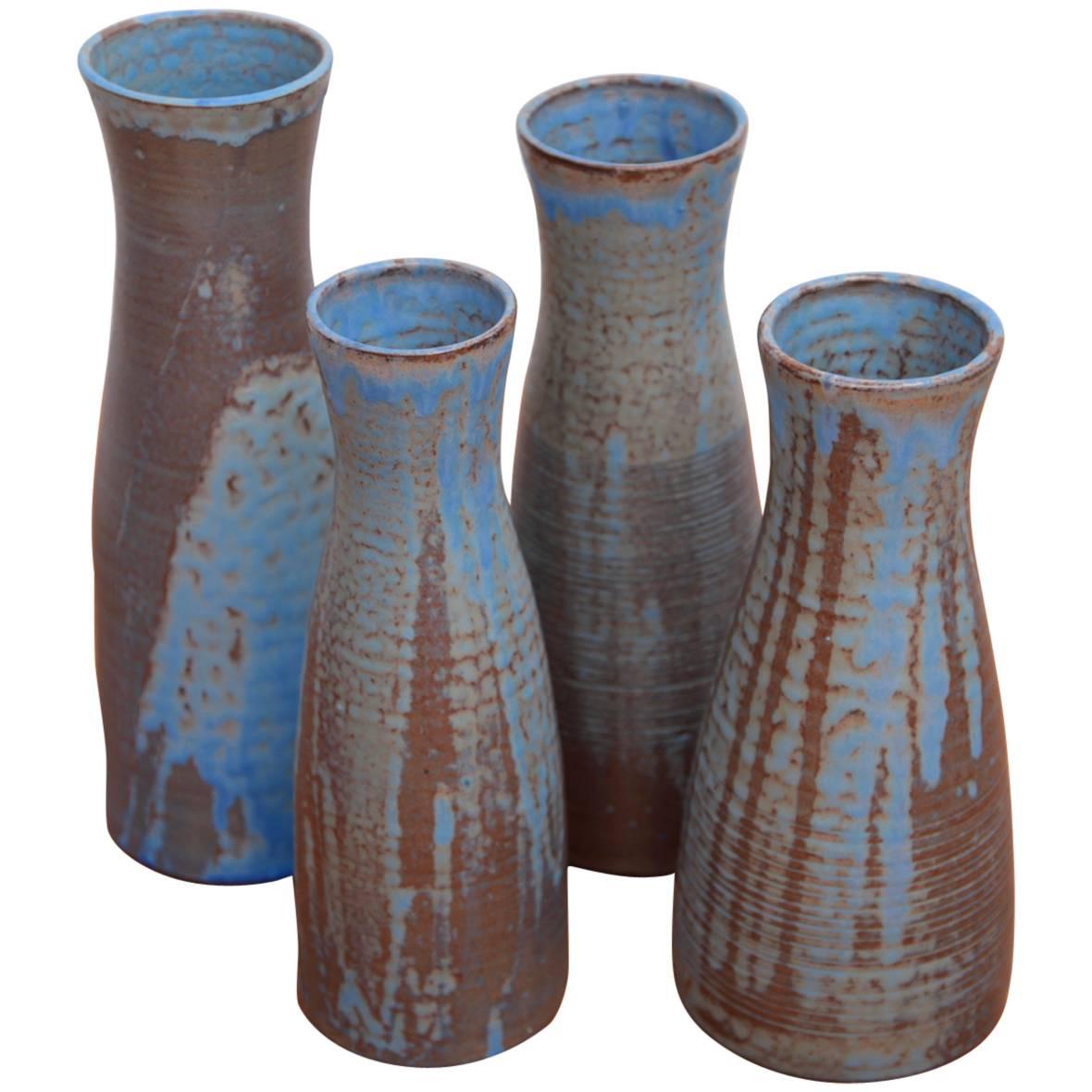 Counter Vase in Blue Ceramic by CuratedKravet For Sale at 1stDibs