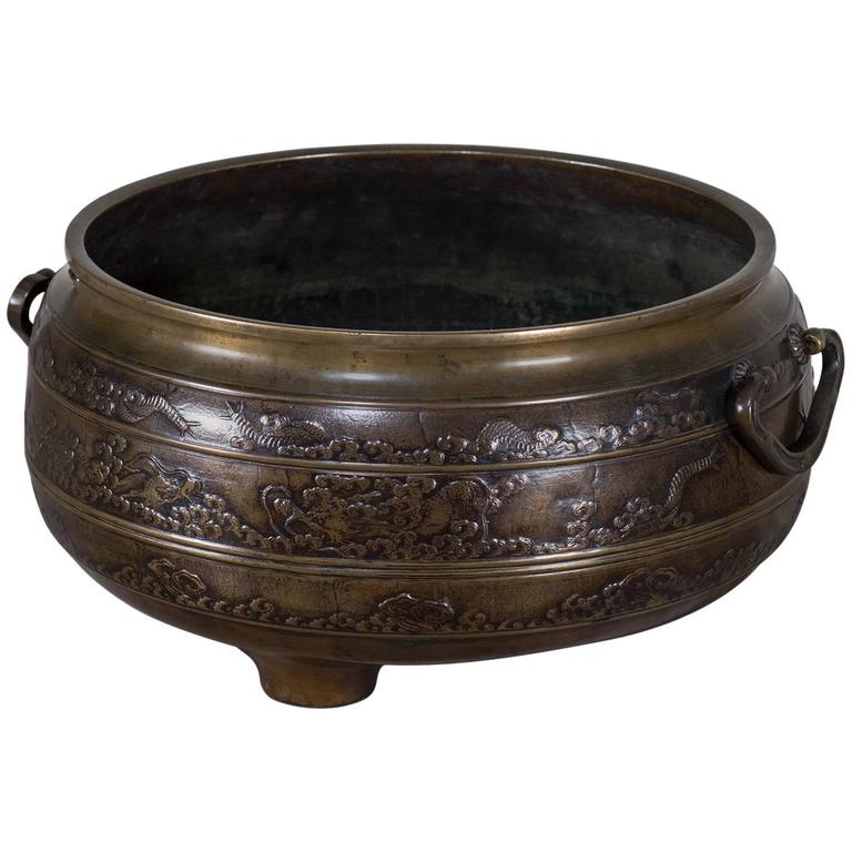 Antique Japanese Bronze "Hibachi," circa 1875 at 1stDibs | antique hibachi