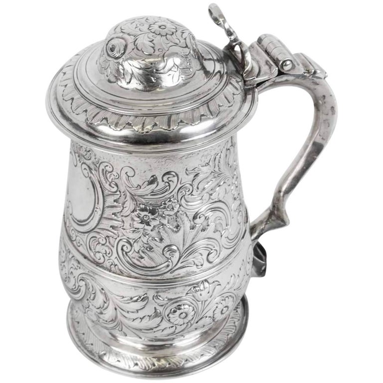 Antique George III Silver Tankard, London, 1773 at 1stDibs